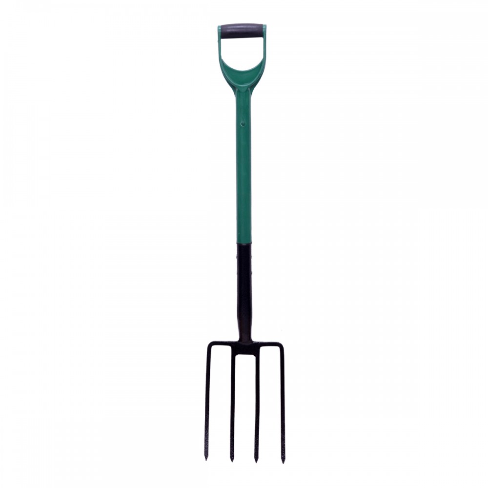 Fourche à bêcher outil jardinage compacte légère poignée antidérapante