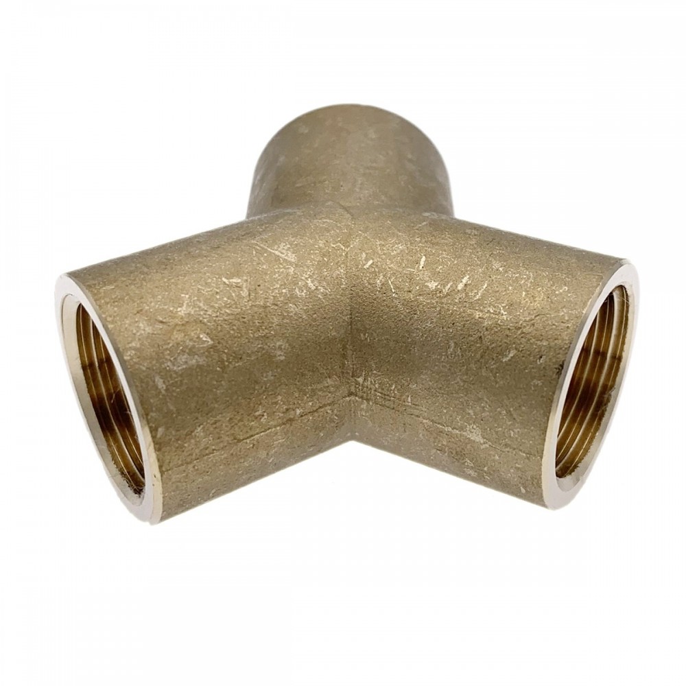 Raccord en Y égal de type femelle laiton 1/2"