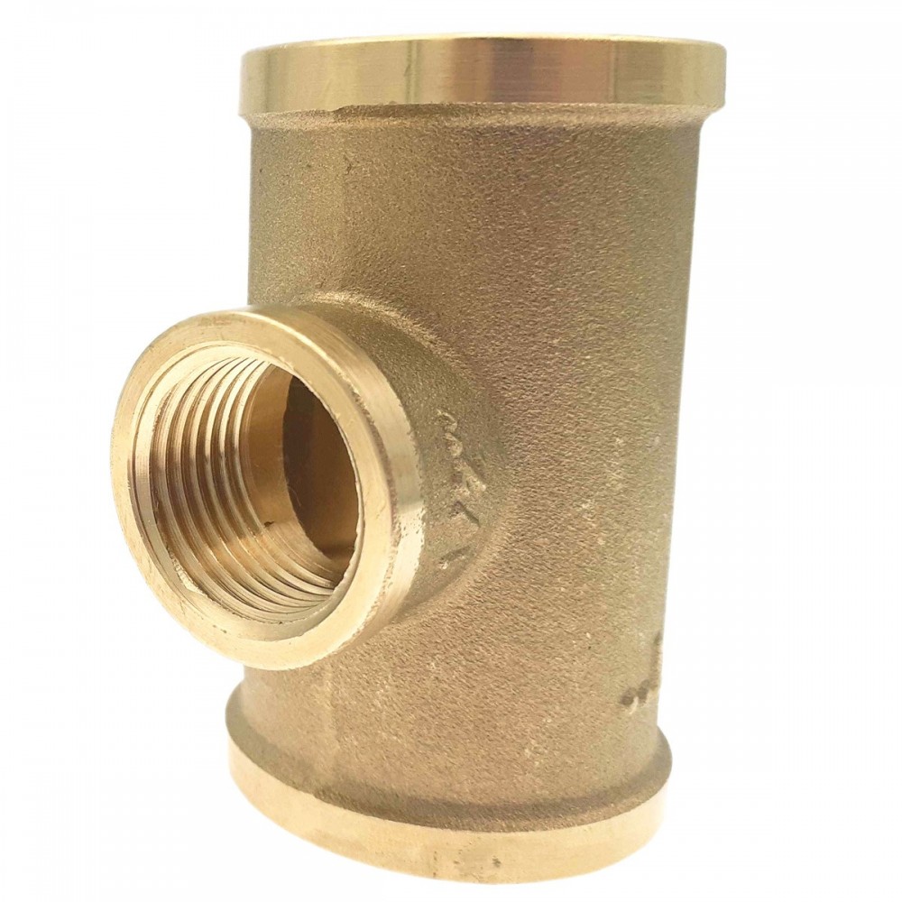 Raccord té réduit en laiton femelle à visser