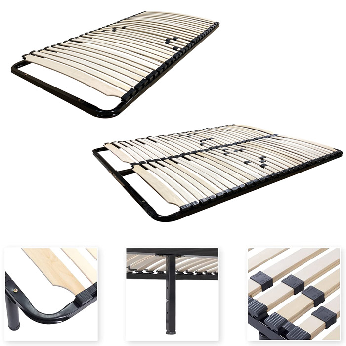 Doze Sommier à Lattes Réglables 180x200 Cm Avec Pieds - Cadre à lattes BUT